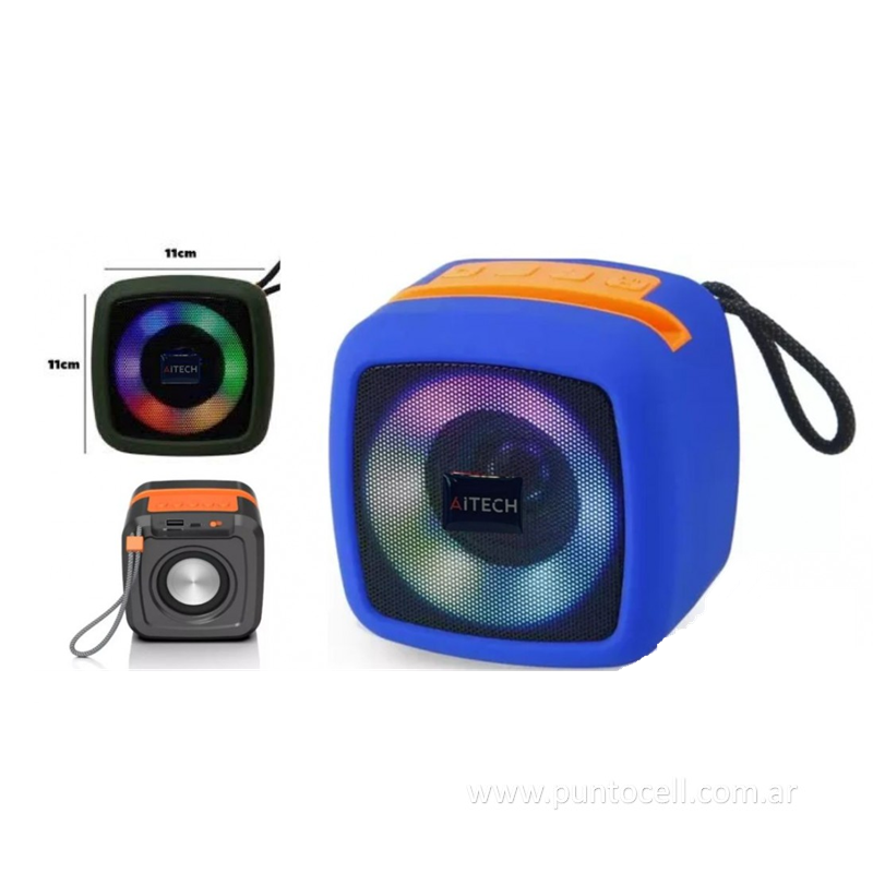 PARLANTE PORTATIL BLUETOOTH AITECH CHARLOTTE - 5W (AI 8390) | PuntoCell Mayorista
